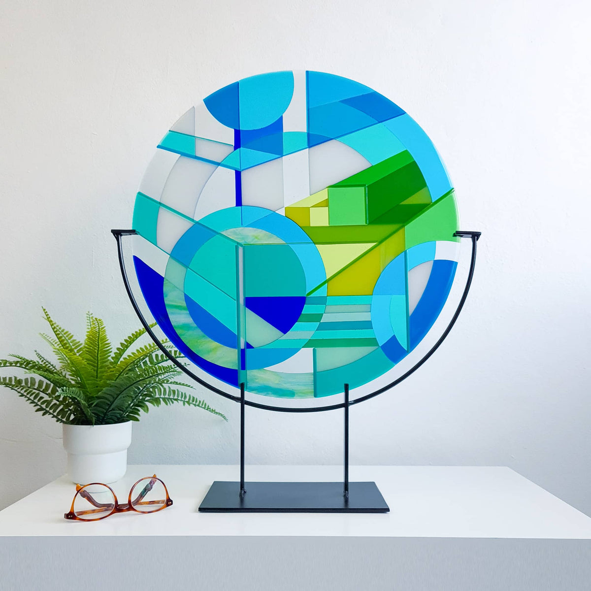 Glass Art roundels – Glass Art by Linda